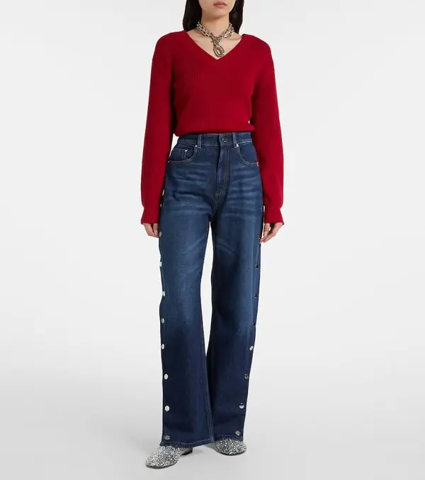 Sportmax High-rise Wide-leg Jeans