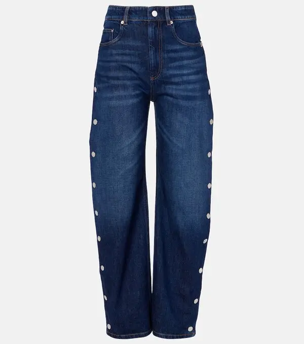Sportmax High-rise Wide-leg Jeans - Blue