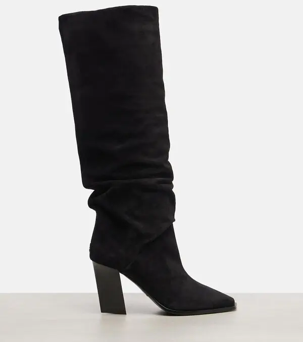 JIMMY CHOO Hart 85 Suede Knee-high Boots