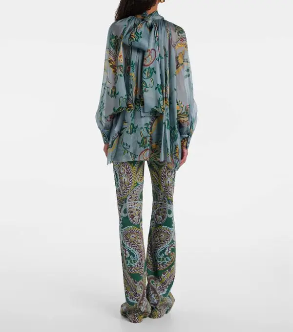 Etro Printed Silk Top