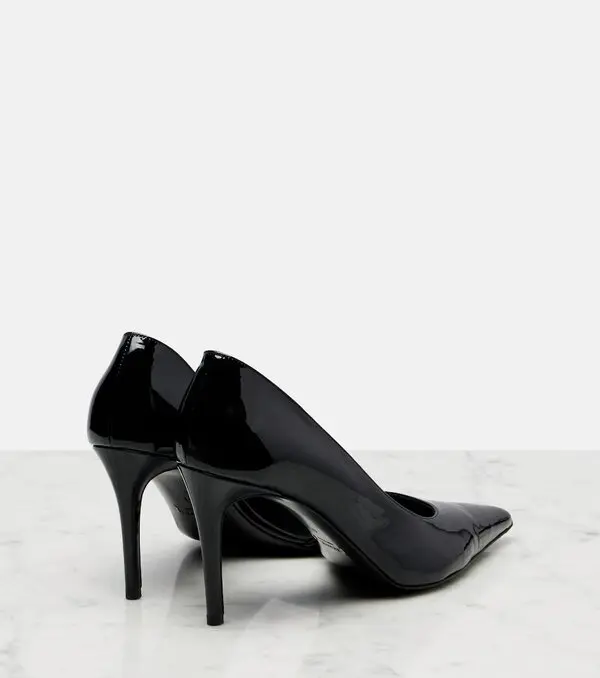 Khaite Jett D'orsay 85 Patent Leather Pumps - Black