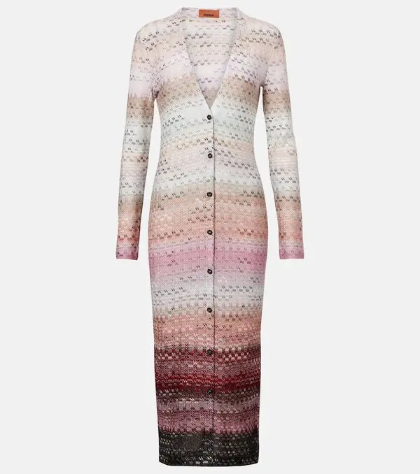 Missoni Lamé Cardigan - Pink