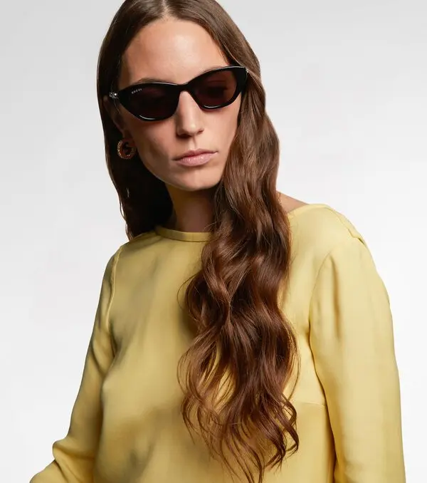 Gucci Interlocking G Cat-eye Sunglasses