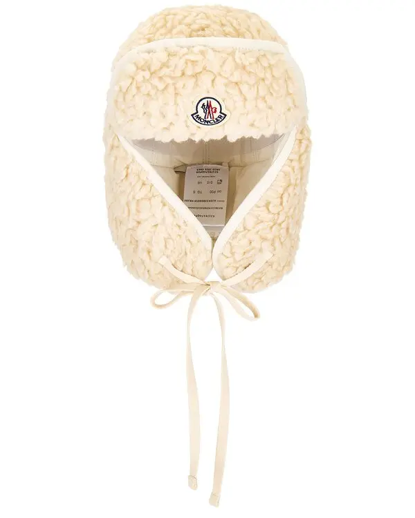 Moncler Faux Fur Aviator Hat - Natural