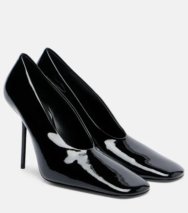 Victoria Beckham 100 Patent Leather Pumps - Black