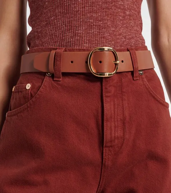 Gabriela Hearst Elster Leather Belt - Brown
