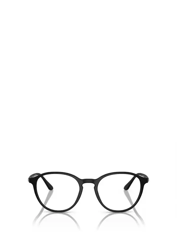 Giorgio Armani Rounded Eyeglasses - Matte Black