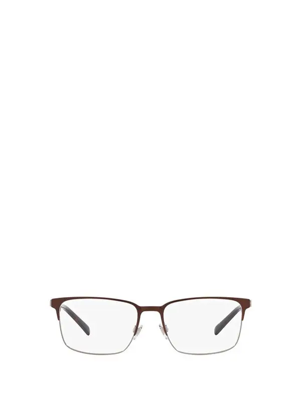 Ralph Lauren Rectangle Eyeglasses - Semi Matte Brown / Gunmetal