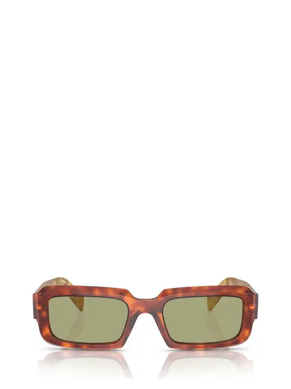 Prada Rectangle Sunglasses - Cognac Tortoise