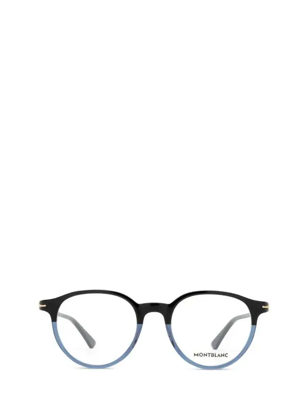 Montblanc Round Frame Eyeglasses - Black