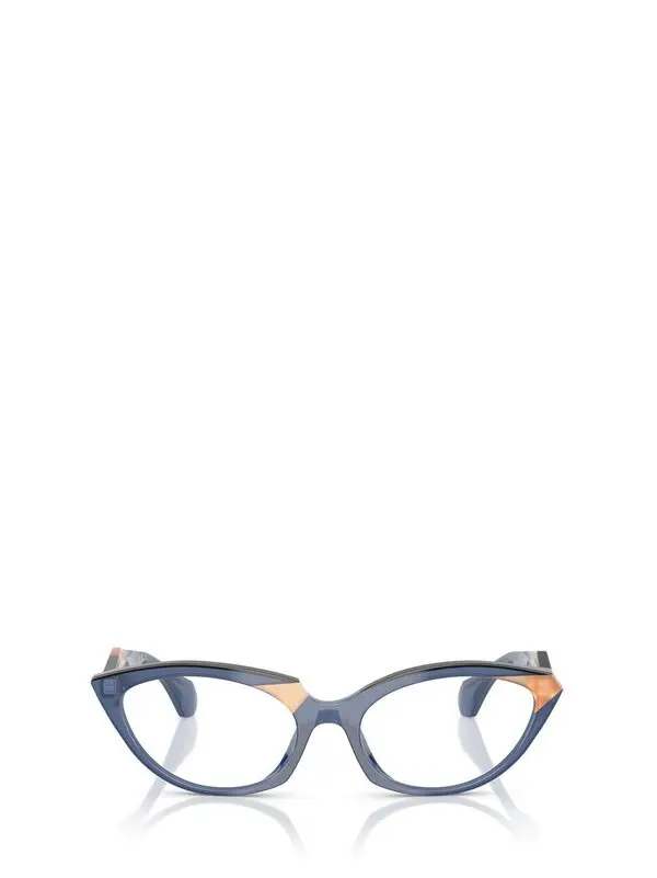 ALAIN MIKLI Cat-eye Eyeglasses - Opal Blue / Sand / Black
