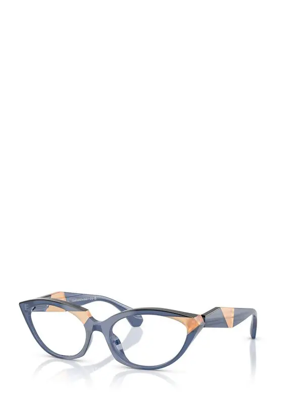 ALAIN MIKLI Cat-eye Eyeglasses - Opal Blue / Sand / Black