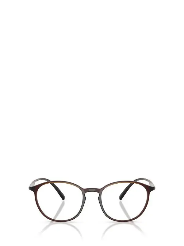 Giorgio Armani Rounded Eyeglasses - Brown
