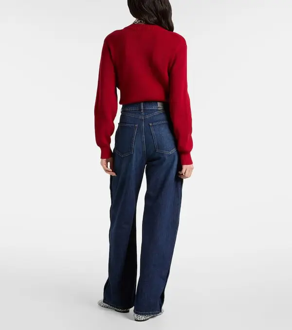 Sportmax High-rise Wide-leg Jeans