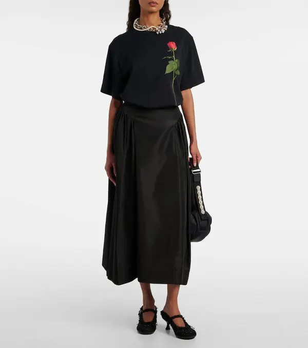 Simone Rocha Printed Cotton Jersey T-shirt