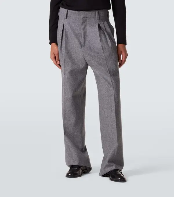 Zegna Straight Wool Trousers