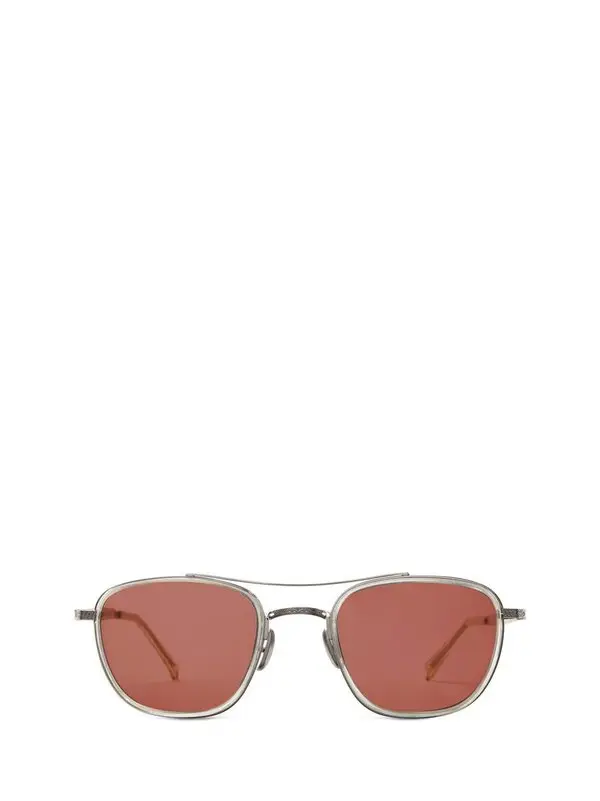 MR. LEIGHT Aviator Sunglasses - Artist Crystal-platinum/pure Rosewood