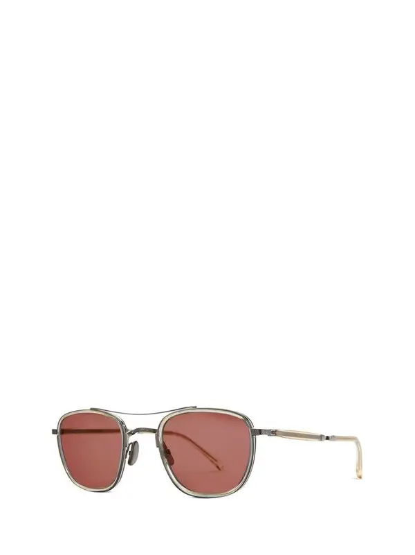 MR. LEIGHT Aviator Sunglasses - Artist Crystal-platinum/pure Rosewood