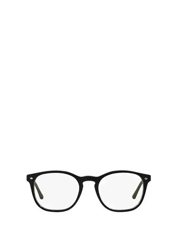 Giorgio Armani Rounded Eyeglasses - Matte Black