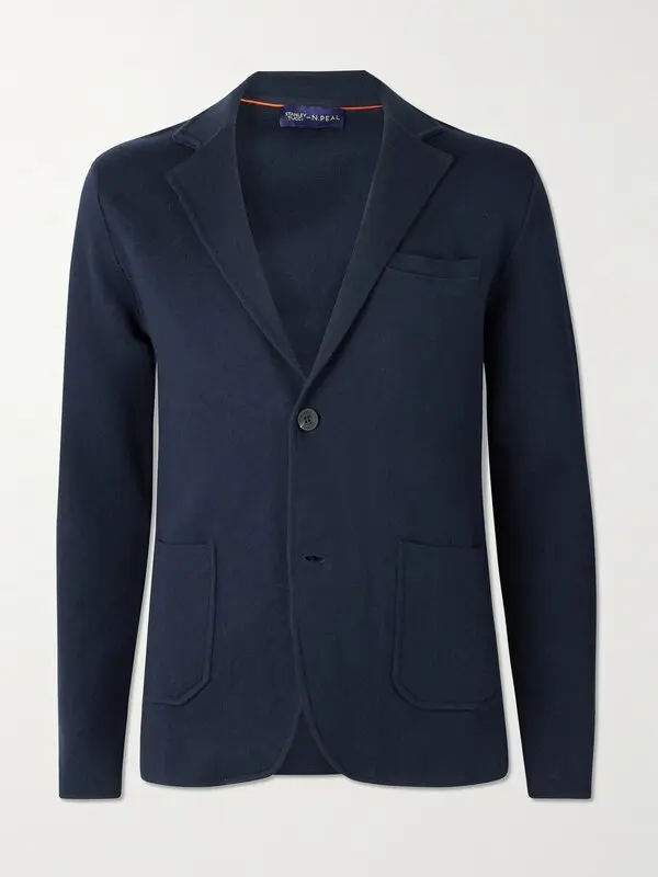 N.peal Cotton, Silk And Cashmere-blend Blazer