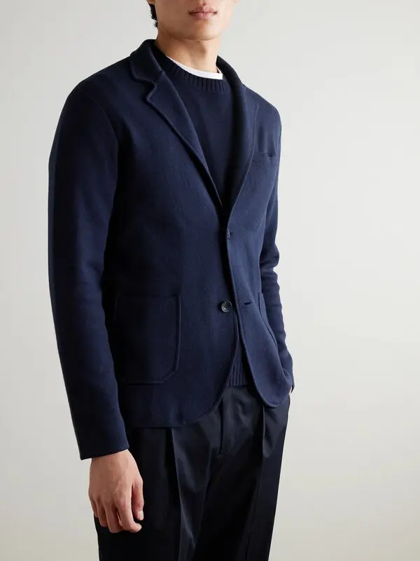 N.peal Cotton, Silk And Cashmere-blend Blazer