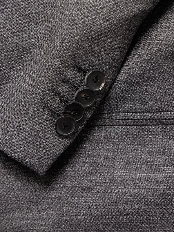 Mr P. Slim-fit Double-breasted Wool Suit Jacket