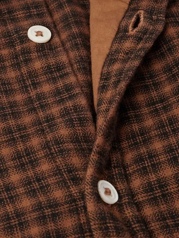 Massimo Alba Canary Checked Cotton-flannel Shirt - Red