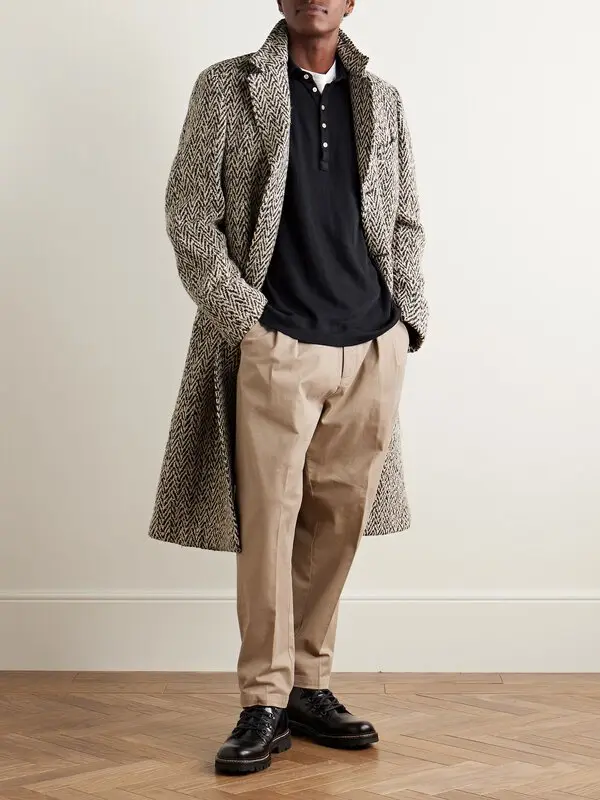 Massimo Alba Stan Tapered Pleated Trousers - Neutrals