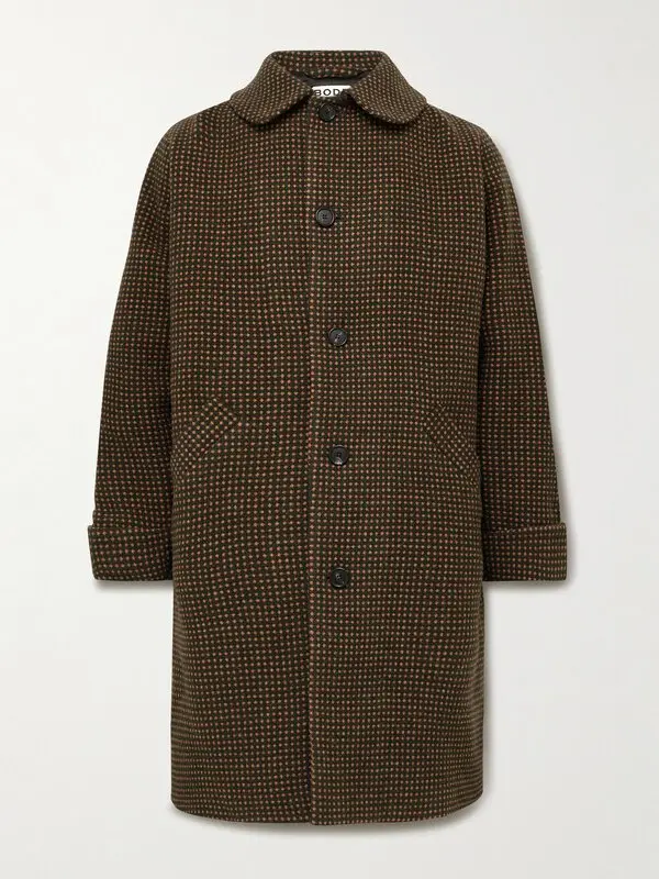 BODE Hedgerow Wool-tweed Coat - Brown