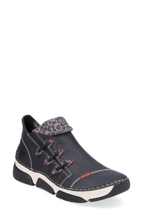 RIEKER Angela Shock-absorbing Sneaker - Schwarz/leo-grey