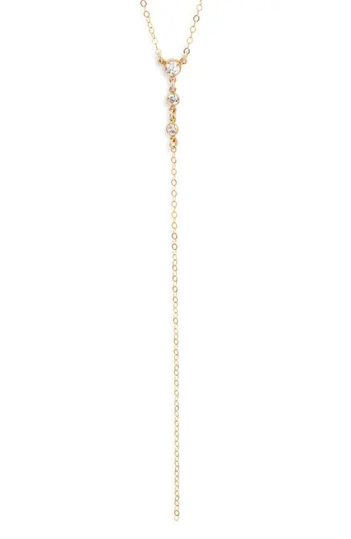 SET & STONES Miley Lariat Necklace - Gold