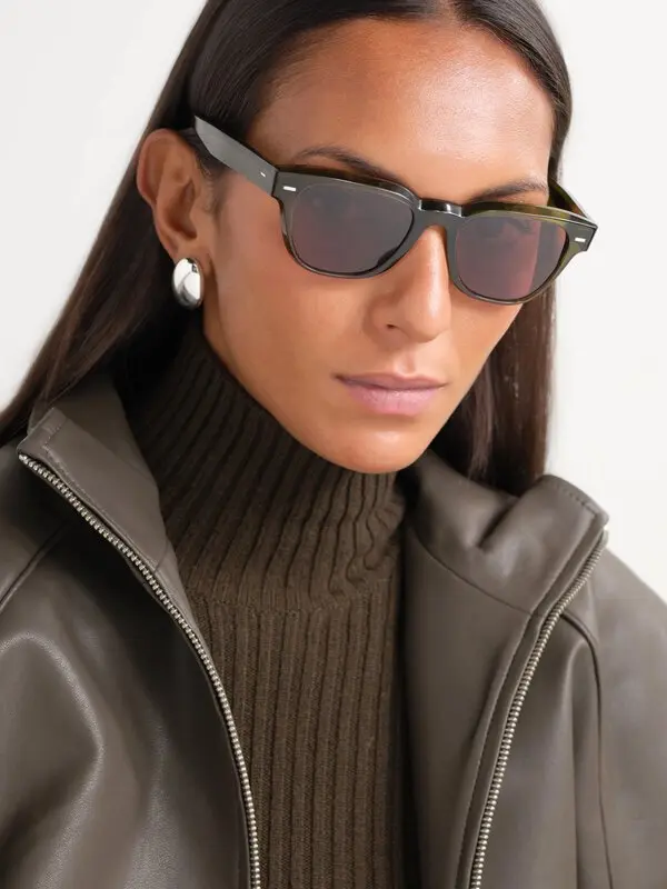 Oliver Spencer Rueny D-frame Sunglasses - Brown