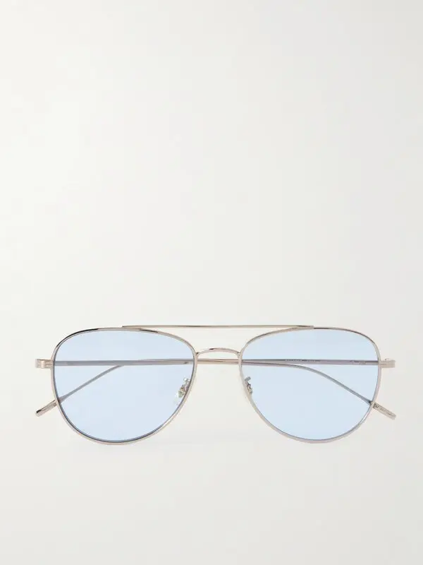 Oliver Spencer Aviator-style Sunglasses - Gold