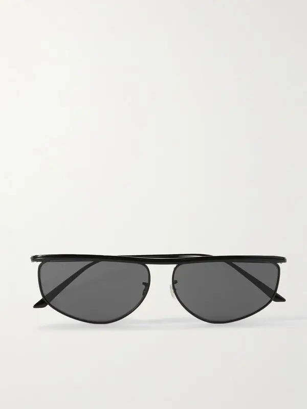 Oliver Spencer Khaite 1986 D-frame Sunglasses - Black