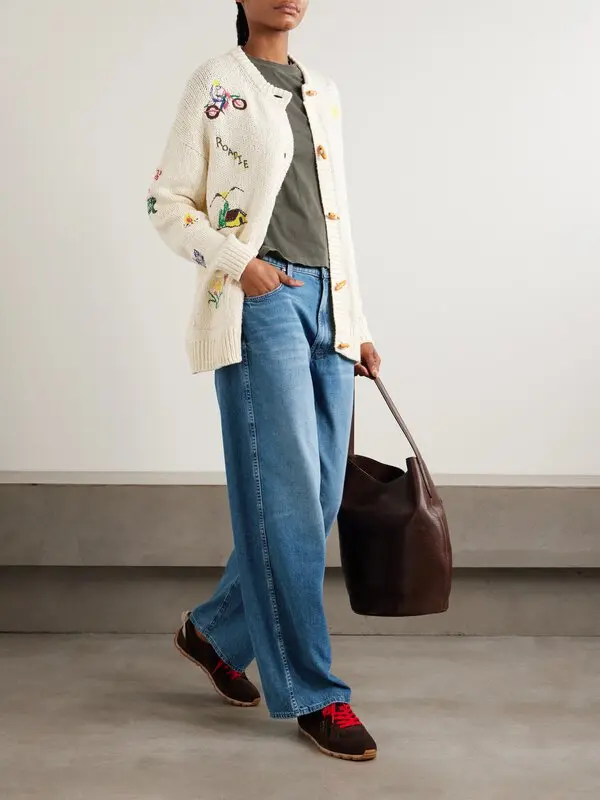 MOTHER The Delinquent Nerdy Mid-rise Straight-leg Jeans - Blue