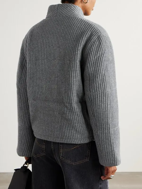 Le Kasha Linz Padded Ribbed Cashmere Jacket