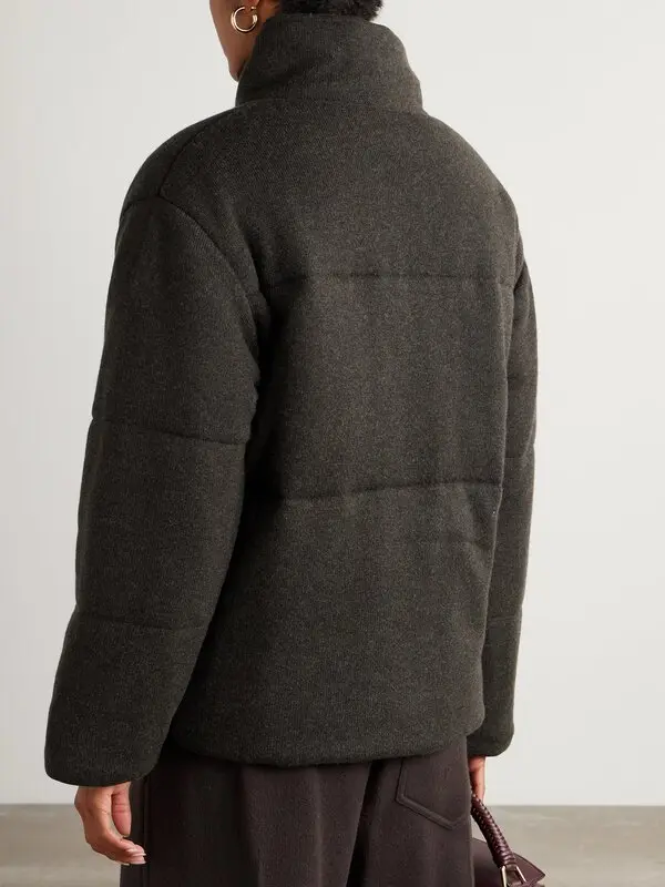 Le Kasha Dillon Padded Organic Cashmere Jacket