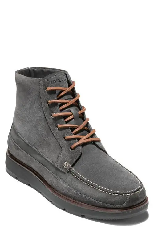Cole Haan Muir Waterproof Moc Toe Boots - Raven Sde Raven Wp