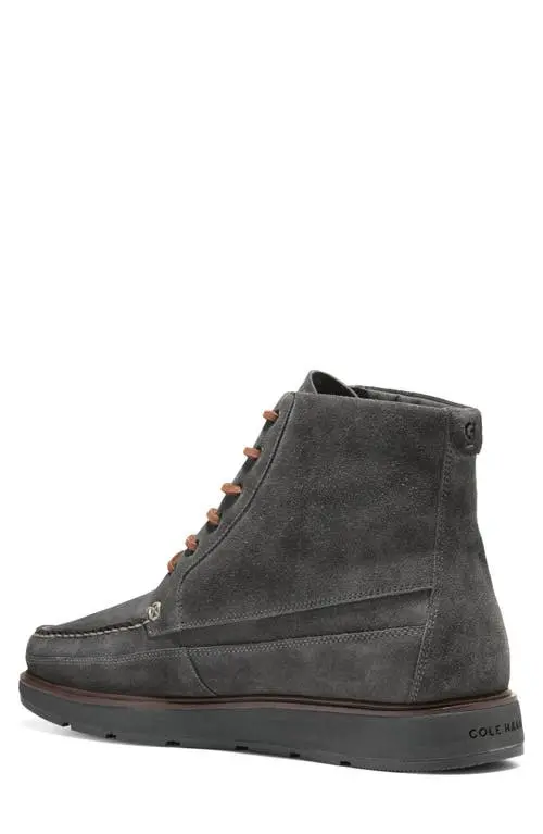 Cole Haan Muir Waterproof Moc Toe Boots - Raven Sde Raven Wp