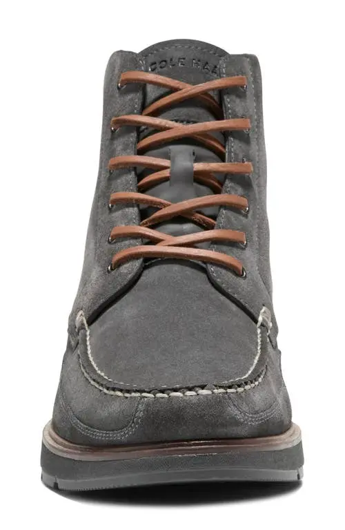 Cole Haan Muir Waterproof Moc Toe Boots - Raven Sde Raven Wp