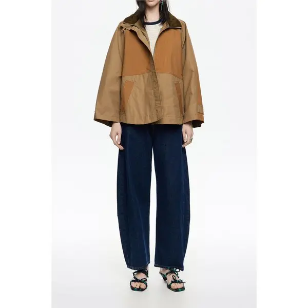 Bimba Y Lola A-line Trench Coat - Khaki