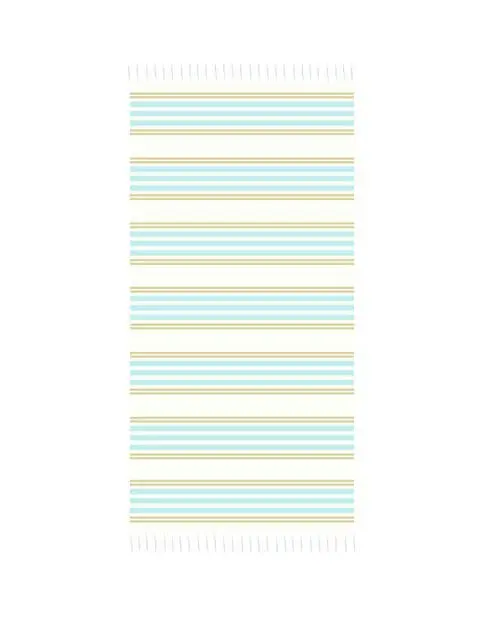 OTHERS TRADE FOR HOPE Handloom Towel - Blue Yellow