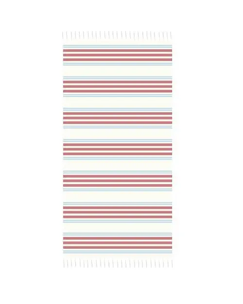 OTHERS TRADE FOR HOPE Handloom Towel - Red Blue