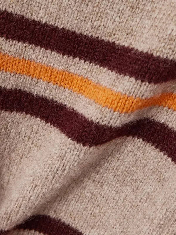 Daughter Edith Striped Wool Polo Sweater - Multi