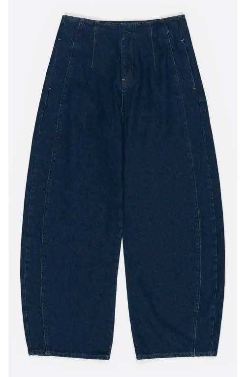 Bimba Y Lola Buckled Denim Jeans - Dark Denim Blue