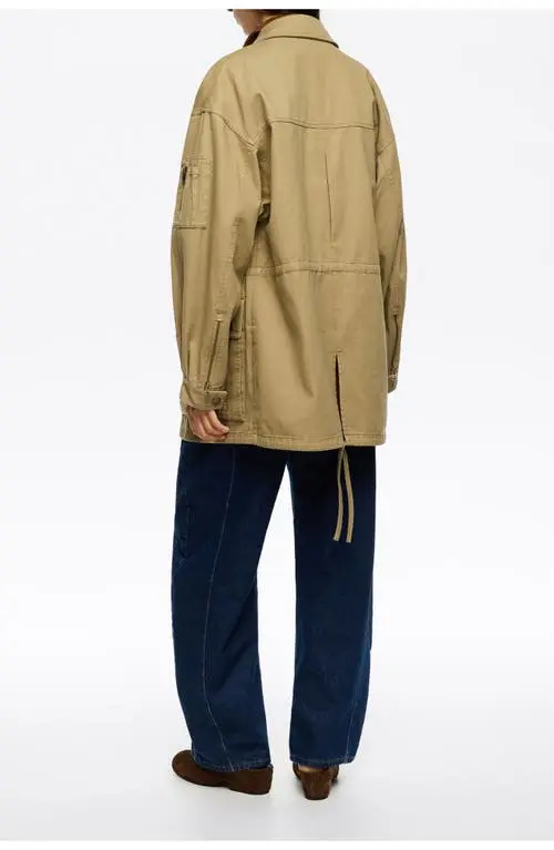 Bimba Y Lola Cotton Drawstring Waist Jacket