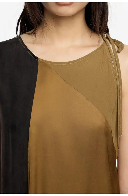 Bimba Y Lola Patchwork Midi Dress