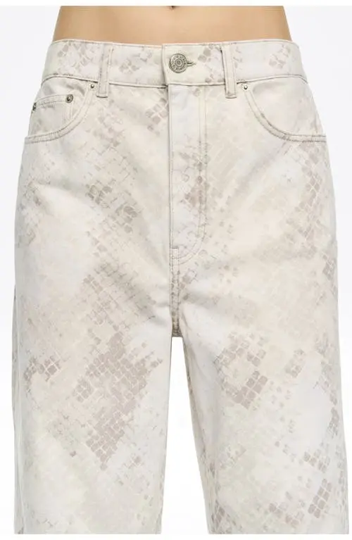 Bimba Y Lola Barrel Snake Denim Jeans