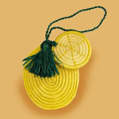 INDEGO AFRICA Fruit Slice Bag Charms - Lemon