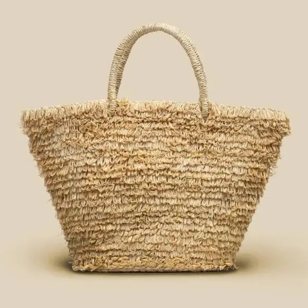 INDEGO AFRICA Gemini Raffia Bag - Natural